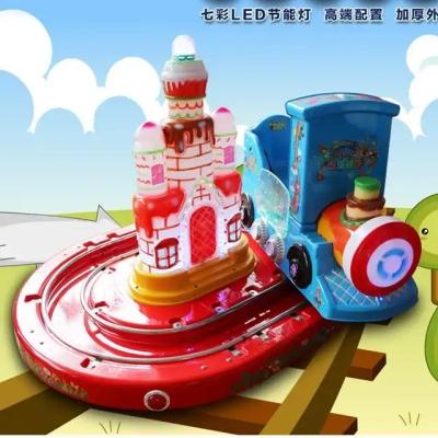 China Amusement Park Arcade Carousel Kiddie Ride With Rail Trackless Train for sale