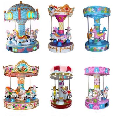 China Plastic Adults Kiddie Carousel ride Coin Operated For Outdoor Playground for sale