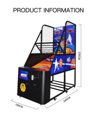 China Indoor Electronic Coin Operated Arcade Basketball Machine 150KG For Home for sale