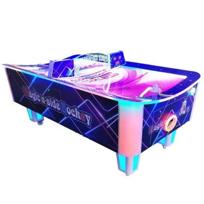 China Plastic Coin Operated Curved Arcade Air Hockey Table machine Video Games Simulator for sale