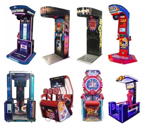 Quality Custom Coin Operated Punch Ball Machine Boxing Hit Machine Indoor Adults Sport for sale