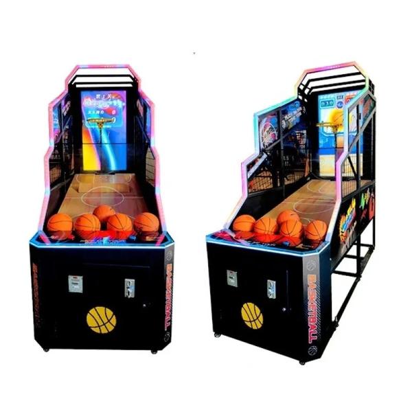 Quality ODM Coin Operated Street Arcade Basketball Machine Shooting Game 220V for sale