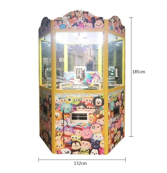 Quality 6 Player Mini Coin Pusher Arcade Game Machine Wheel Fortune Bonus for sale