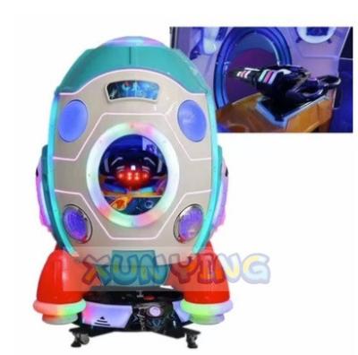 China Metal Acrylic Plastic Arcade Games Airplane Rocket Coin Operated Kiddie Rides for sale