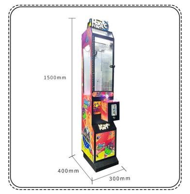 China Medium Claw Arcade Vending Machine for Kids W30*D62*H170 Cm Coin Operated Age 8 Years for sale