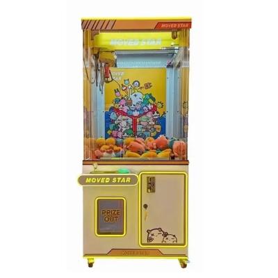 China 1 Player Metal Acrylic Plastic Coin Operated Vending Machine Claw Crane Game Doll Machine for sale