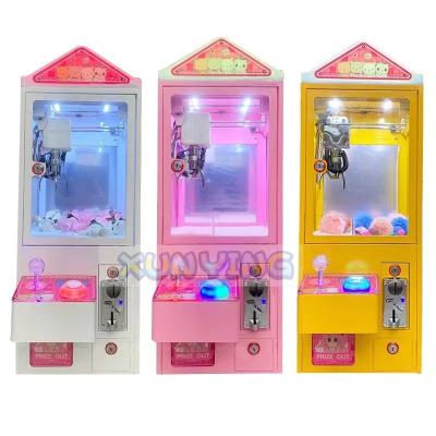 China Tabletop Arcade Claw Crane Machine Custom Mini Coin Operated Plush Dolls Vending Game for sale