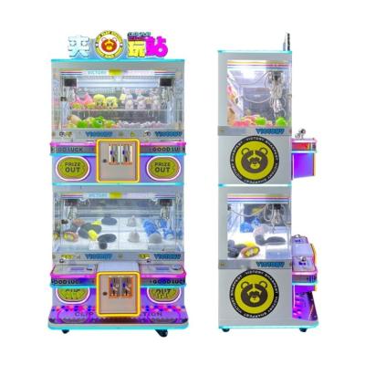 Cina 4 giocatori Coin Operated Toy Grabber Crane Machine all'interno di Custom Game Center 2 strati in vendita