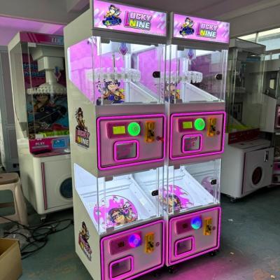 China Mini Doll clamp Toy Claw Machine Tabletop Coin Operated Games US PLUG for sale