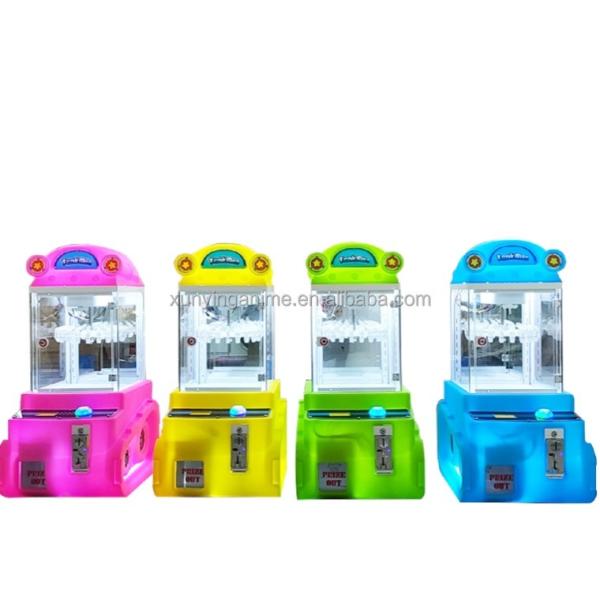 Quality Small Dolls Vending Mini Toy Claw Machine 30KG Metal Acrylic Coin Operated for sale