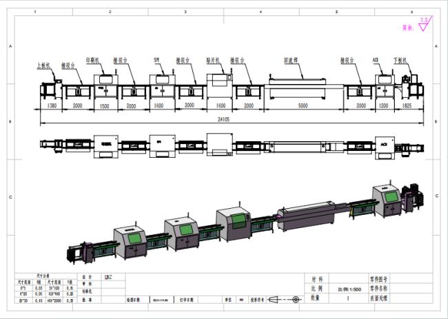 Fully automated SMT (Surface Mount Technology) production line equipment