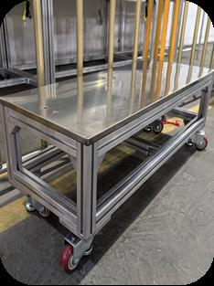 Medical industry trolley/Lean pipe workbench/Production Lines