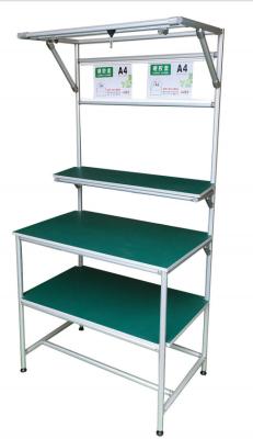 China Anti Static Leather Industrial Manufacturing Assembly Workstations Systems Wire Rod Table for sale