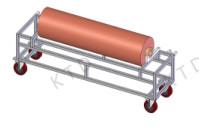 China Aluminum Foil Industrial Trolley Anti Corrosion Aluminum Tube Vertical Trolleybus for sale