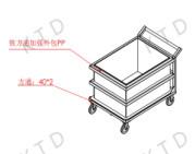 중국 산업용 수직 운송용 트롤리 알루미늄 튜브 물 트럭 트롤리 판매용