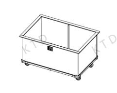 China Packing Material Recycle Collect Trolley SUS201 With 4