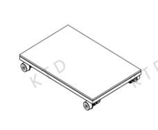 중국 SUS304 엑셀 플래트베드 트롤리 With UPE Casters 300kg Load Capacity 판매용