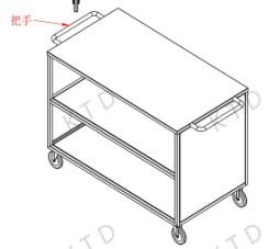 중국 유연한 플랫폼 트럭 트롤리 스테인리스 스틸 저장 트롤리 6 인치 조용한 캐스터 판매용