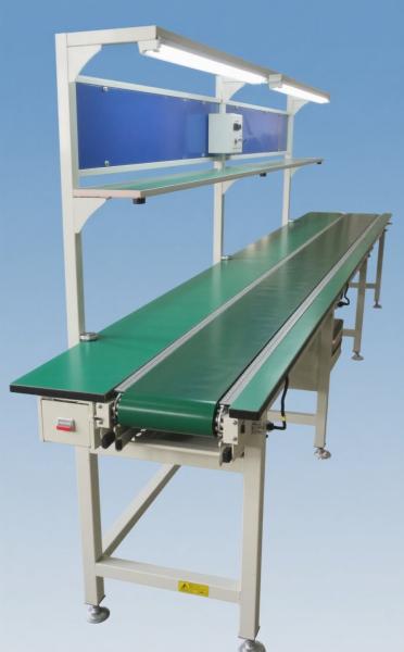 Quality Unilateral Independent Workbench Assembly Line Belt Conveyor with Wide Adaptability PVC Conveyor Belts for sale