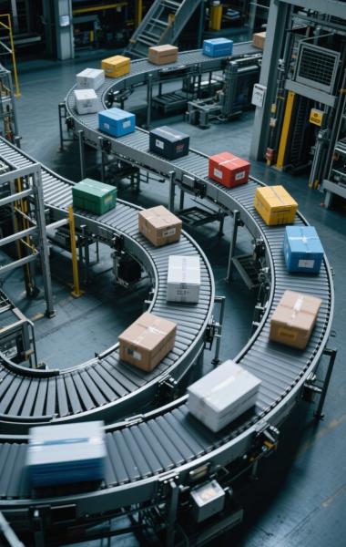 Quality Electromechanical Assembly Line Belt Conveyor with PVC Conveyor Belts 180 Degree Turning for sale