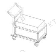 중국 트롤리 - 내부 DES 라인 벗기 필름의 필름 잔해를 운송하는 트롤리 판매용