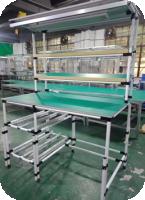 China Wire Harness Industry Workbench/Trolley/Lean pipe workbench/Assembly line for sale