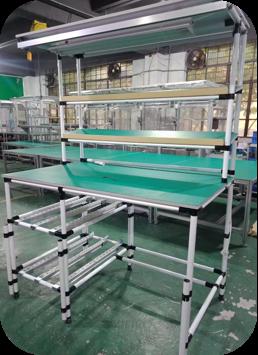China Wire Harness Industry Workbench/Trolley/Lean pipe workbench/Assembly line for sale