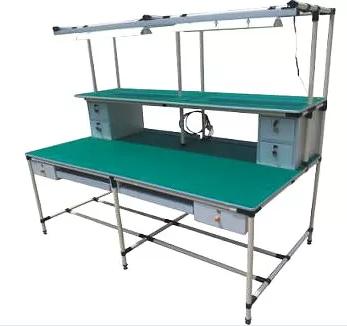 China Customized anti-static workbench, electronic assembly operation table, workshop assembly line workbench for sale