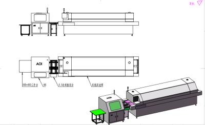 China SMT back-end intelligent inspection production line (AOI + Double-track reflow soldering integration) for sale