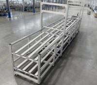 China Lean Flexible Flow Rack For Electronic / Small Item Flexible Production for sale