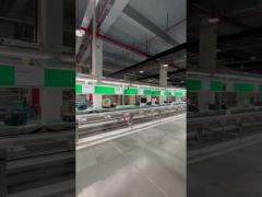 three row assembly line belt conveyor high capacity for manufacturing industry