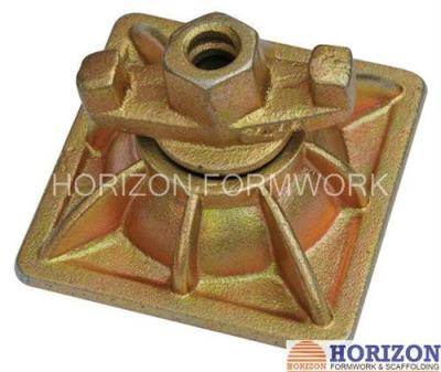 China Articulated Flange Tie Rod Wing Nut Dywidag Thread 15mm 120mm Plate Wall Formwork for sale