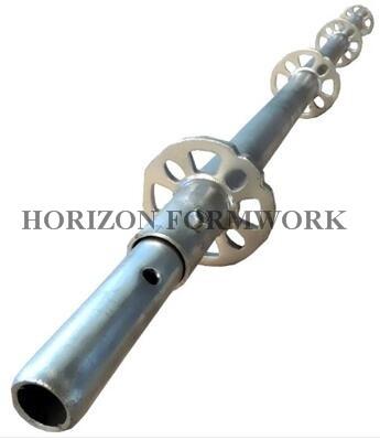 China Ring Lock Scaffold System 48.3mm Steel Standard Ledger Diagonal Brace 0.5m-4.0m Height for sale