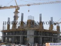 China Crane Lifted Jump Form Formwork 70cm Platform Width for Core Wall Construction for sale