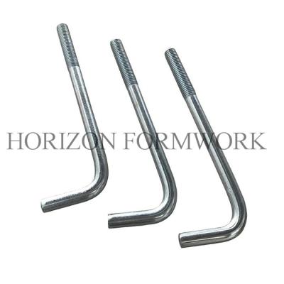 China Galvanized Anchor Bolts M6-M24 with Nut Washer for Foundation Embedment for sale