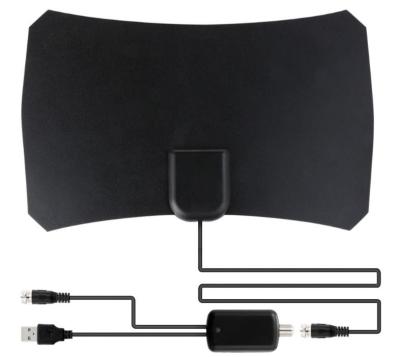 China TV ISDB Antenna Flat HD Digital Indoor Amplified 50 Miles Range 3DBi 28dBi for sale