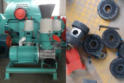 China 150 Flat Die Pellet Press / Electric Flat Die Mini Pellets Mill Household Using for sale