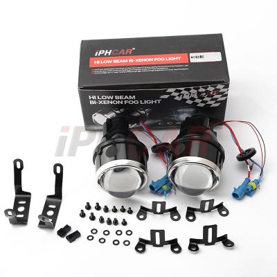 China iPHCAR Auto Fog Led Car Motorcycle Decoration LED fog Lights for Lada Yellow or White Round Lamp for sale