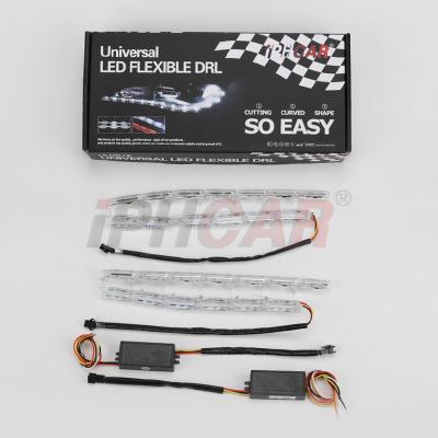 China IPHCAR WHOLESALE CAR ACCESSORIES 12V TURNING LIGHT 500MM 700MM LED STACK RUNNING DRL DAYTIME RUNNING LIGHT FOR CAR MOTOR for sale