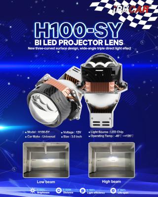 China WEIXIN super bright headlight motorcycle strong light external lens spotlight white light far and low light integrated for sale