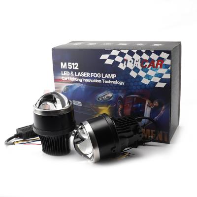 China iPHCAR M512 LED laser fog lamp 3inch fog projector lens with auxiliary light universal for car and motorcycles for sale