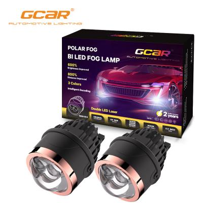 China GCAR M628-3S Tricolor Fog Lamp Lens for Toyota Nissan Universal Auto Cars Motorcycle for sale