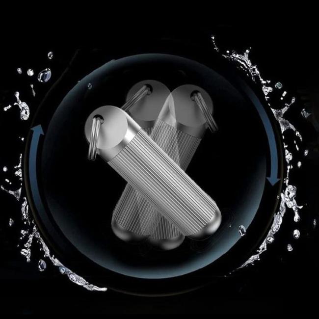 Aluminum Waterproof Pill Box Case Bottle Key Ring Holder
