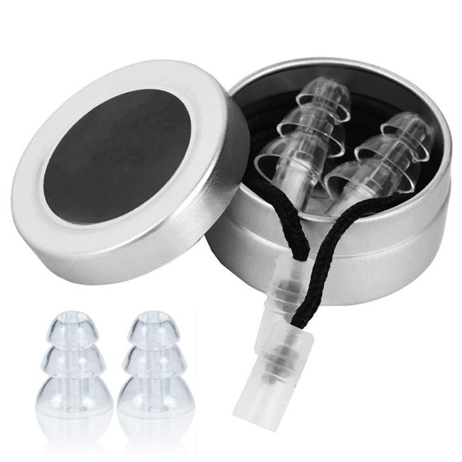 CNC Aluminum Ear Plugs Metal Case Parts Key Chain Plug Earplugs Keychain