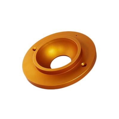Cina Parti di alluminio d'anodizzazione ingiallire su ordinazione di CNC di rugosità Ra1.2 dell'oro in vendita