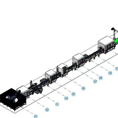 China Compatible models single/double lithium battery production assembly line for sale