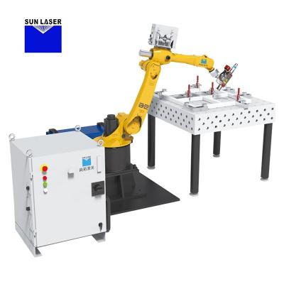 China Fully Automated Fiber Optic Robotic Arm Welder CW PWM Welding Intelligent Robot Arm for sale