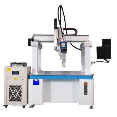 China Máquina de soldadura por láser de baranda totalmente automática para soldadura hermética de cubierta de batería cuadrada y haz de 1.4M2 en venta