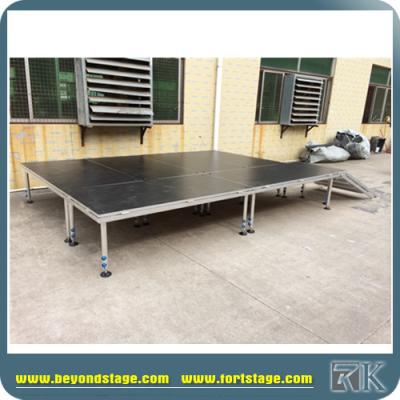 China Hot Aluminum Adjustable Four Legs Stage Decent Stage Platform for Events, Concerts,Performances,Special events for sale