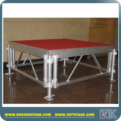 China Concert Stage Platform Indoor and Outdoor Events Stable Aluminum Stage Platform with Aluminum Legs, Easy to Set Up Stage for sale